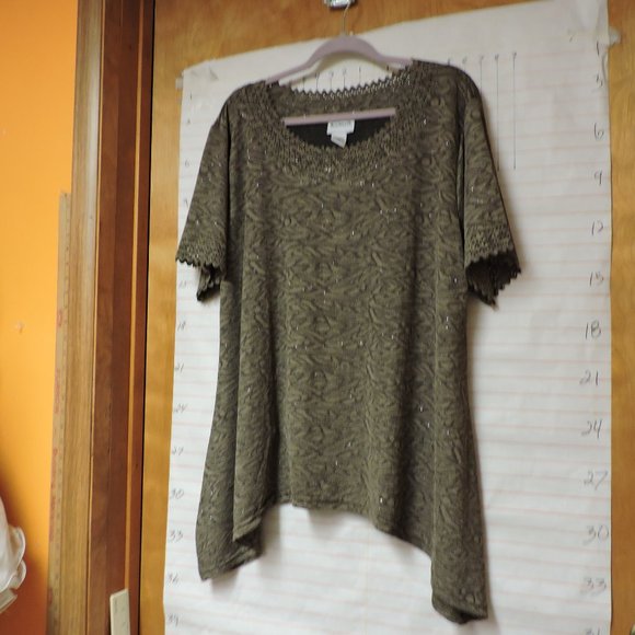 BonWorth | Tops | Bonworth Womens Short Sleeve Top Sz Xlp | Poshmark
